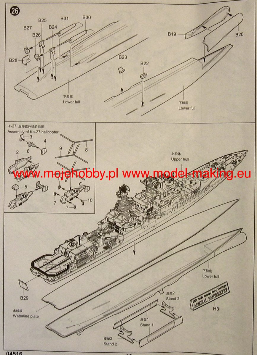 Russian Navy Admiral Panteleyev Trumpeter 04516