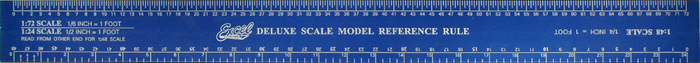 12" Deluxe Scale Model Reference Ruler Excel Hobby Tools 55779